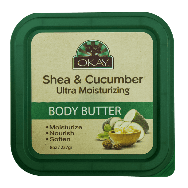 Okay Ultra Moisturizing Body Butter, Shea & Cucumber, 8 Oz - Walmart.com