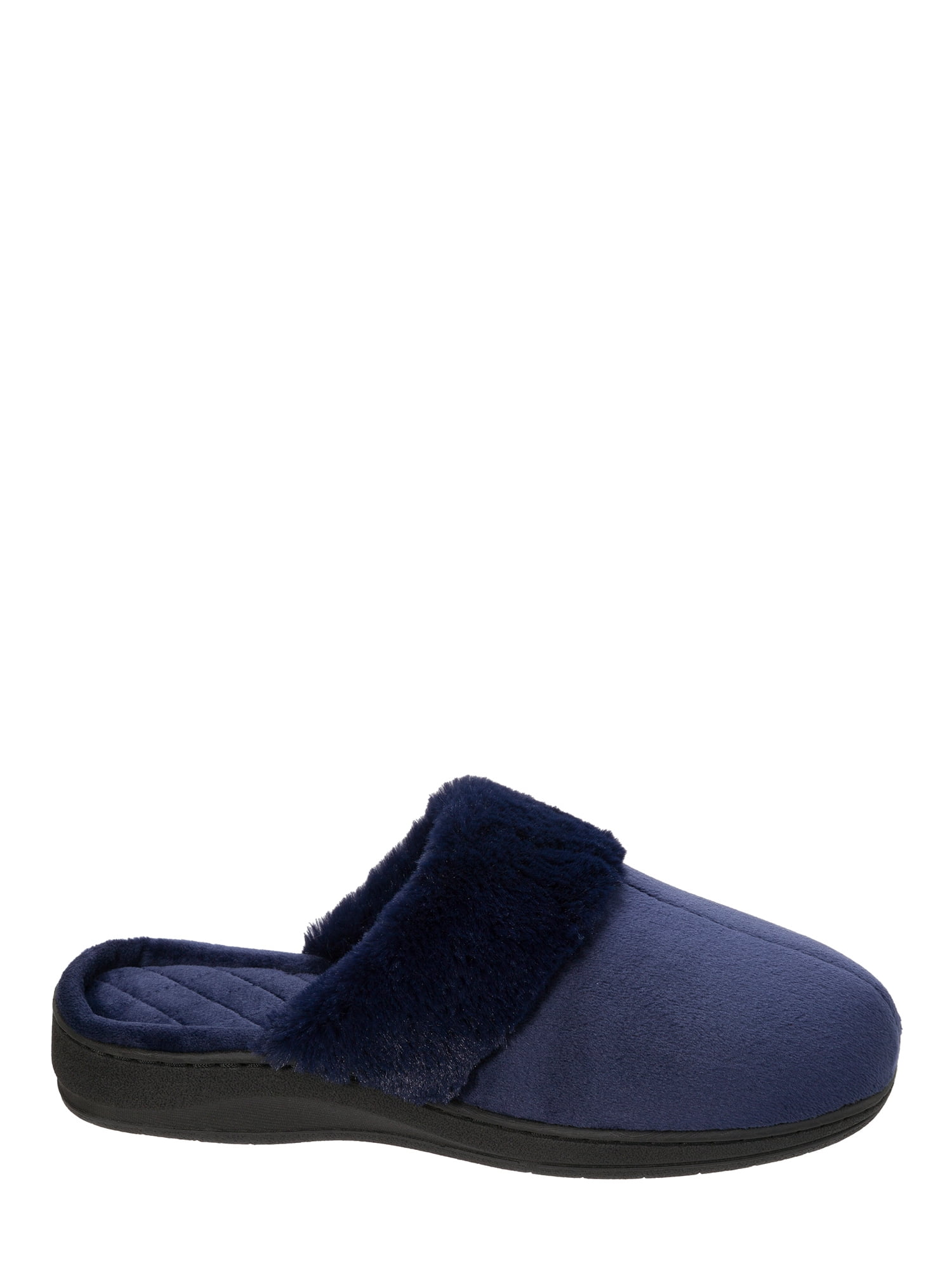 DF by Dearfoams Women's Velour Scuff Slippers - Walmart.com
