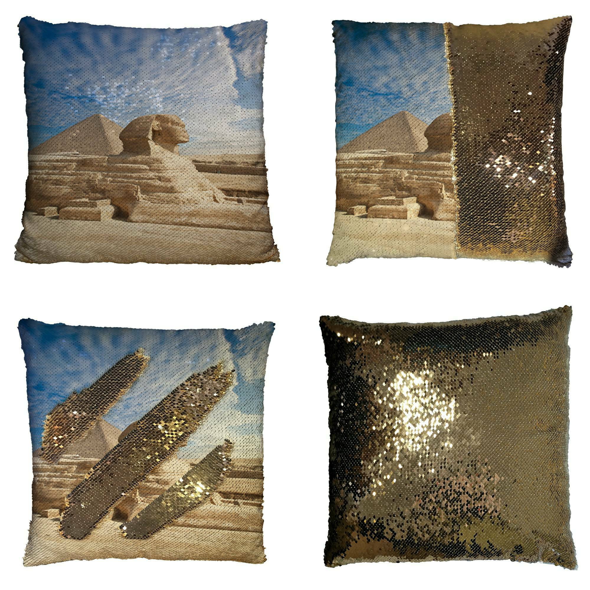 ECZJNT Sphinx Giza Egypt Pillow Case Home Decor Cushion Cover 16x16 Inch - Walmart.com - Walmart.com