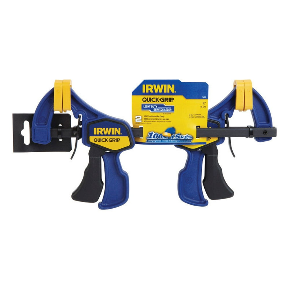 Irwin Quick Grip 1964743 6" Quick-Grip® One-Handed Mini Bar Clamp 2 ...