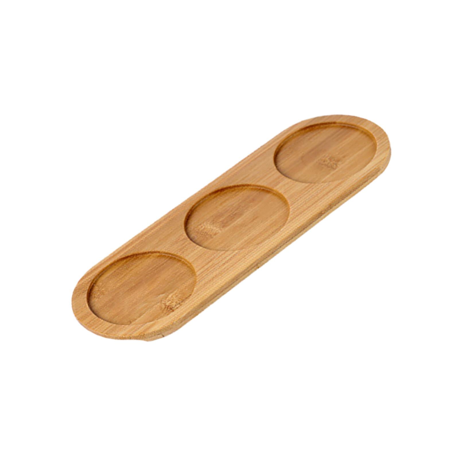 Round Bamboo Service Tray Bamboo Food Tray for Farmhouse Kitchen ...