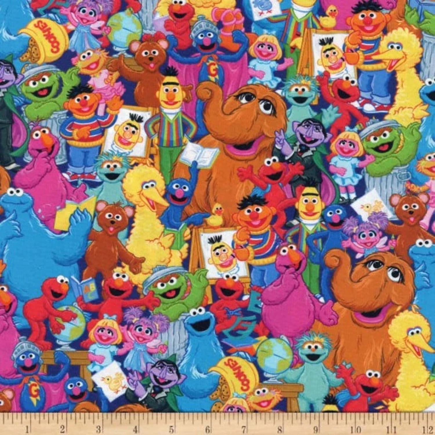 Sesame Street Cotton Fabric - Walmart.com