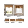 Bronze Vintage-Style Short Window Valance With Tassel Trim And ...