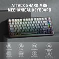 Gasket Mount Mechanical Keyboard】ATTACK SHARK M86 keyboard adopts ...