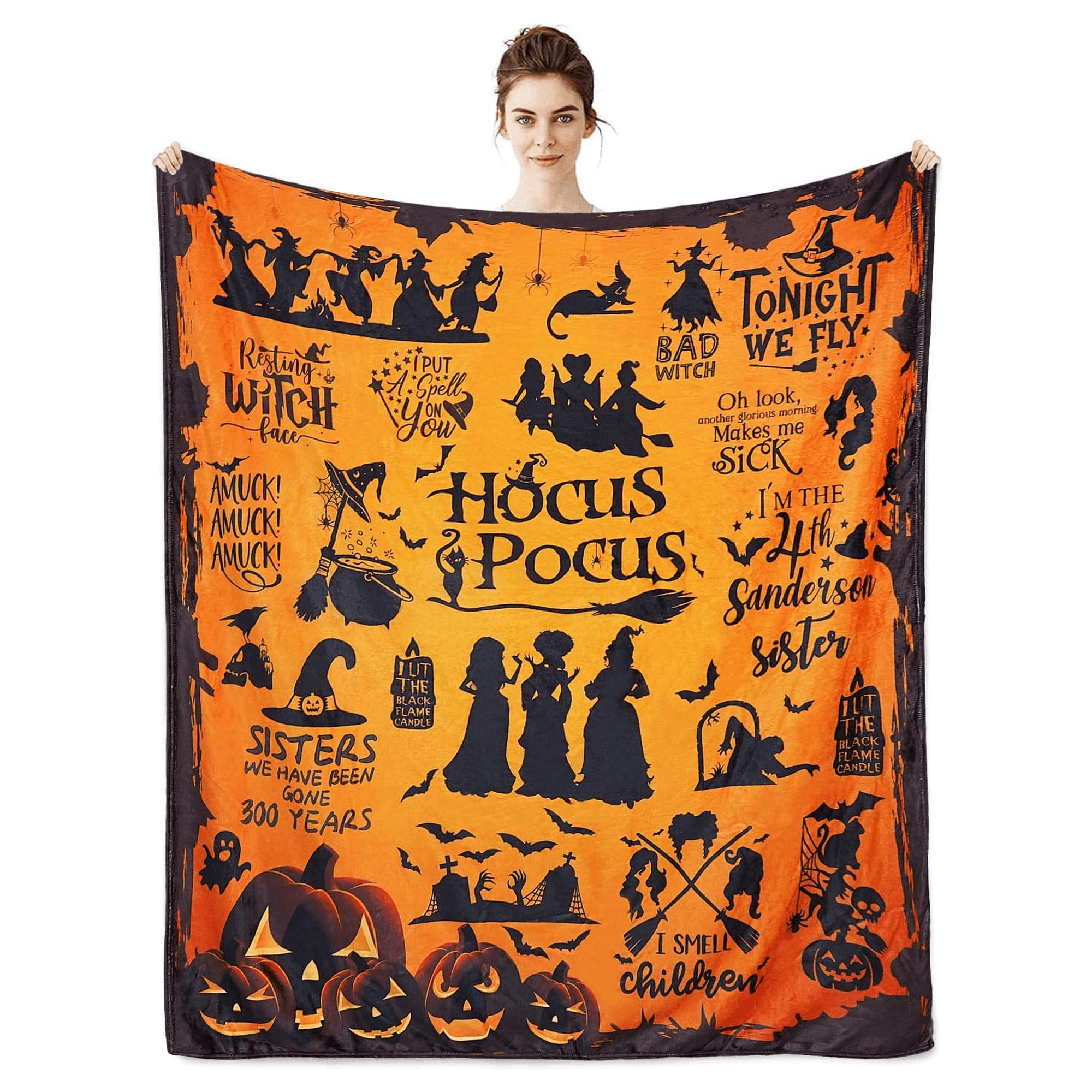 Click here for Unbranded Witches And Pumpkins - Themed Fleece Bla... prices