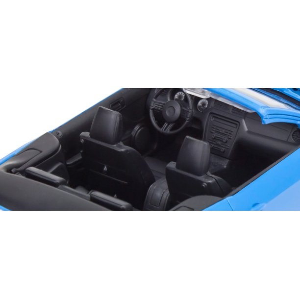 Diecast Level 2 Easy-Click 2010 Ford Mustang GT Convertible Blue 1/25 ...