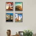 Boho Wall Art Decor, London, Tower of Pisa, Paris, Eiffel Tower,Roman ...