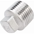BDKWID-Stainless Steel 304 Cast Pipe Fitting, Square Head Cored Plug, 3 ...
