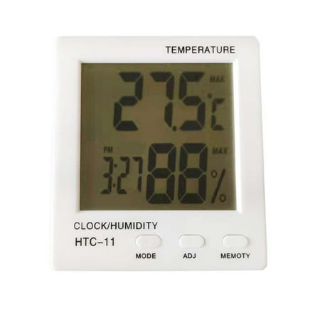 Lutabuo Electronic Temperature Humidity Monitor LCD Moisture Sensor ...