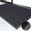 Qunbio 3x10ft Heavy-Duty, Water-Absorbing, Non-Slip PVC Rug, Grey ...