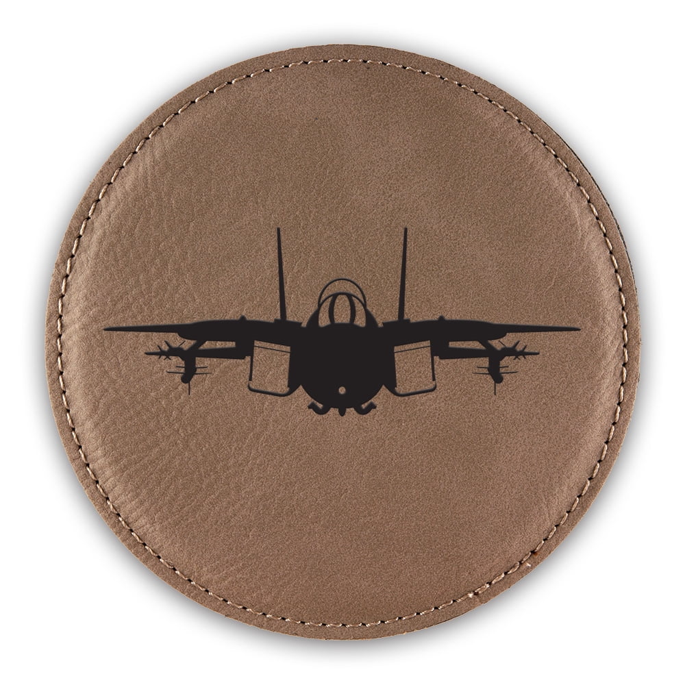 F-14 Tomcat Coaster Laser Engraved Leatherette - Round Coasters - Many ...