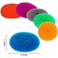 GIXUSIL Plastic Dish Scrubbers, Round Pot Scouring Pads, Non-Scratch ...