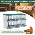 8 Compartment Chicken Nesting Boxes,For Laying Eggs, Metal Poultry Nest ...