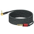 3.5mm To 6.35mm 90 Degree Right Angled Cable For Electric Guitar Bass ...