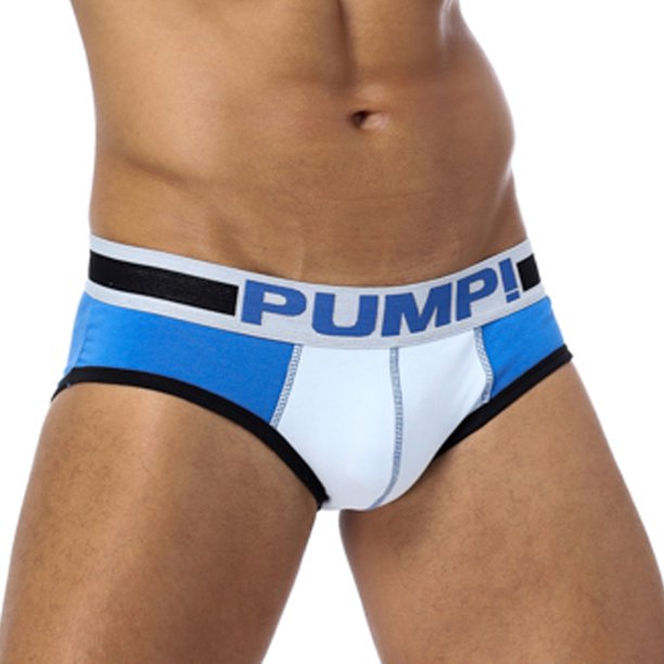 Mizok Mens Jockstraps Underwear Sexy Breathable Jock Strap Sky Blue L