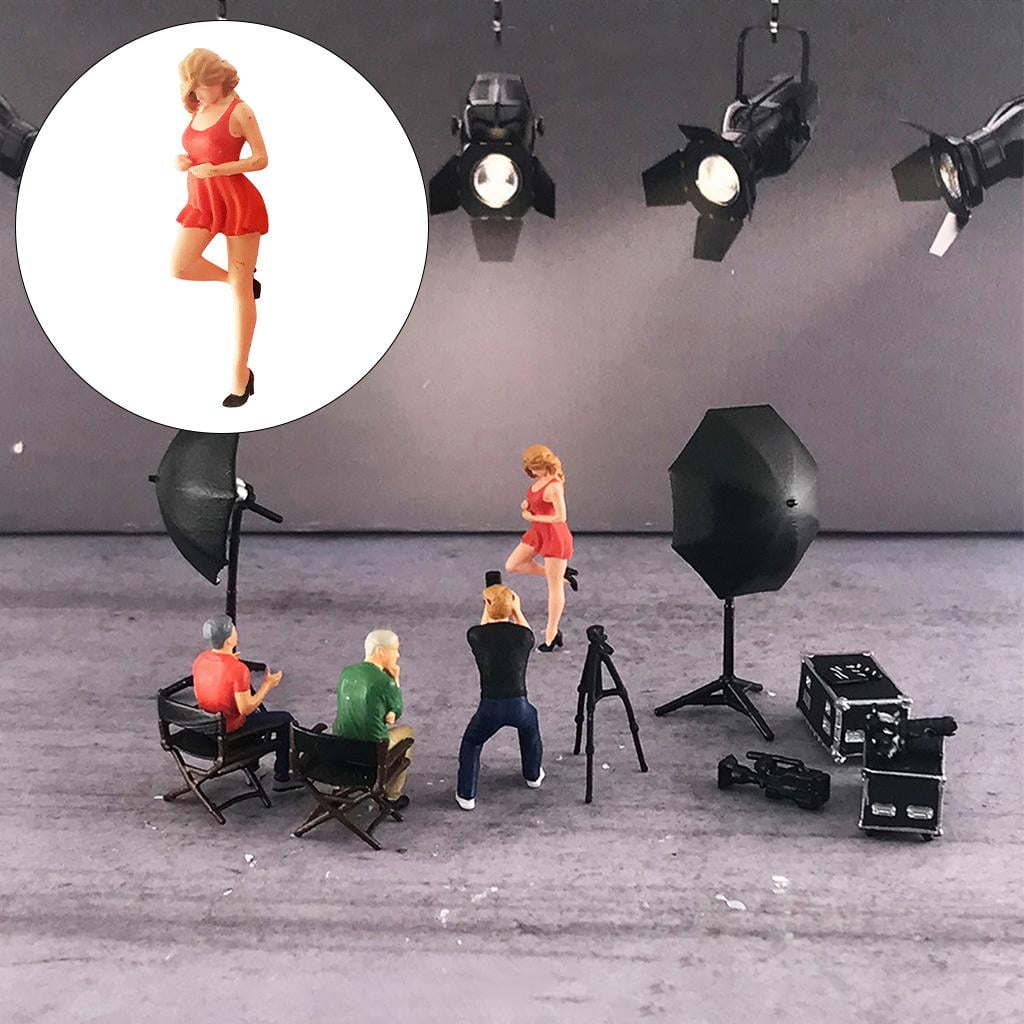 Hand Painted 1/64 Figures Women Doll Miniature Scenes Accessories ...