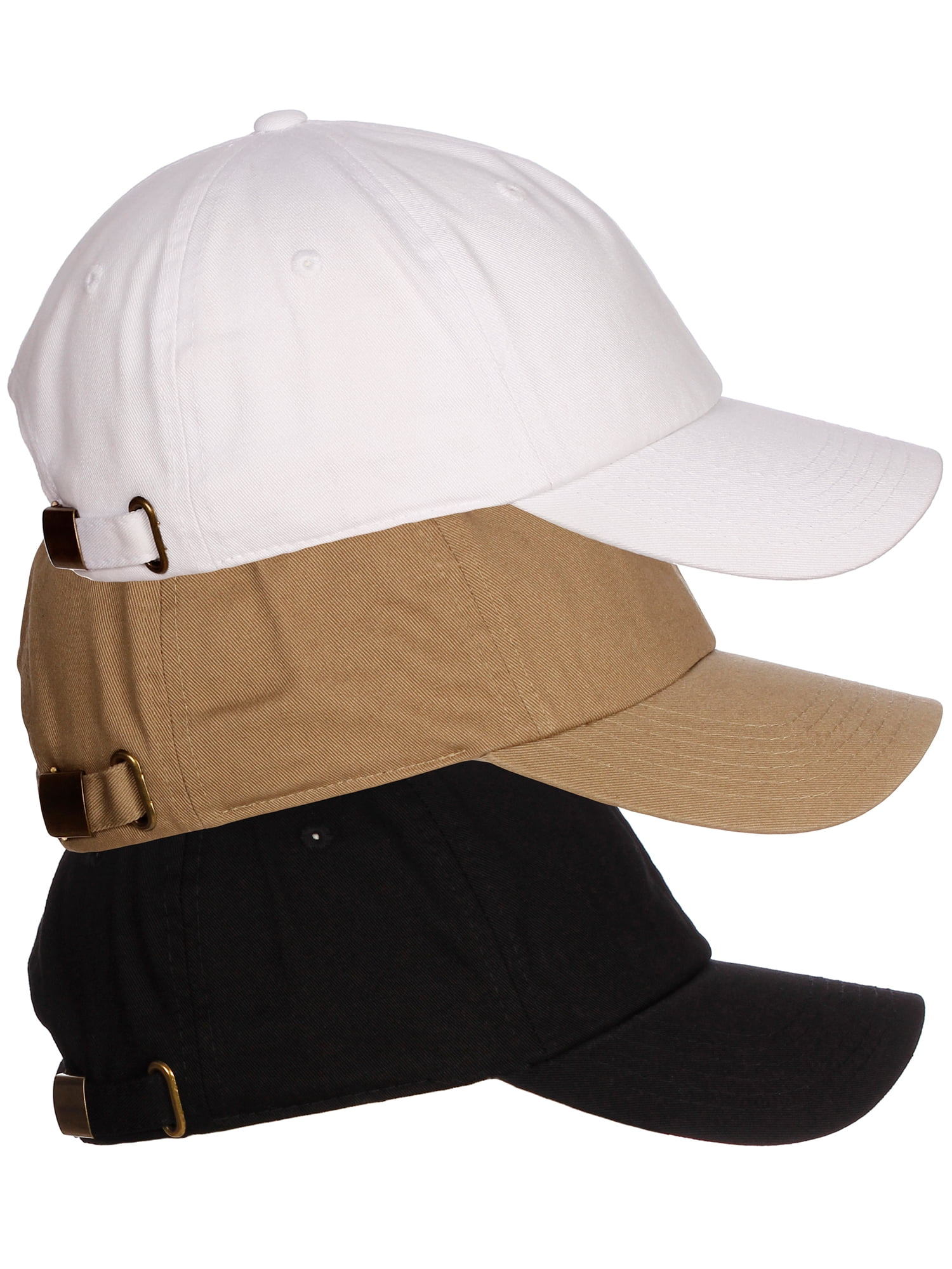 D&I Plain Dad Hat 100% Cotton Unstructured Hat Men Women Adjustable ...