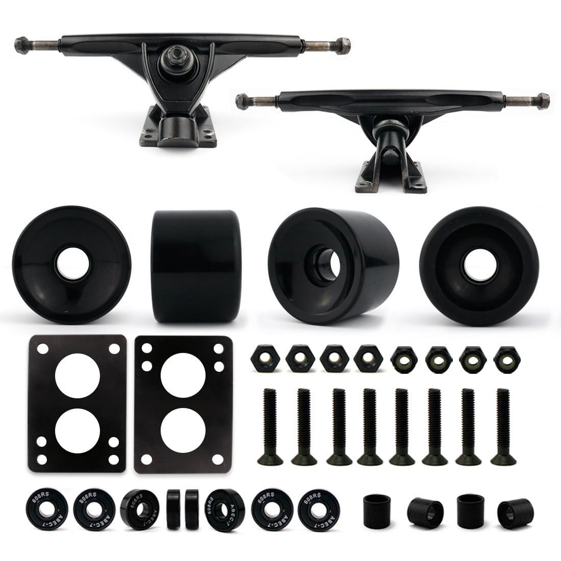 Victory Jump Longboard Skateboard Trucks and Wheels Set, Skateboard ...