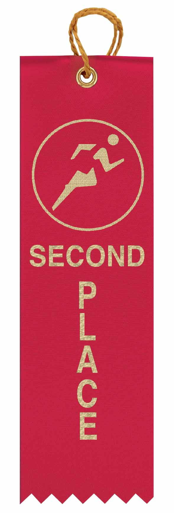 Athletic Award Ribbon - 2nd Place Red, Pack of 50 - Walmart.com