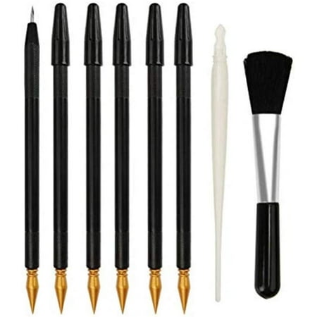 Scratch Color Pen Dual Tip Scratch Coloring Stylus Paper Art Set for ...