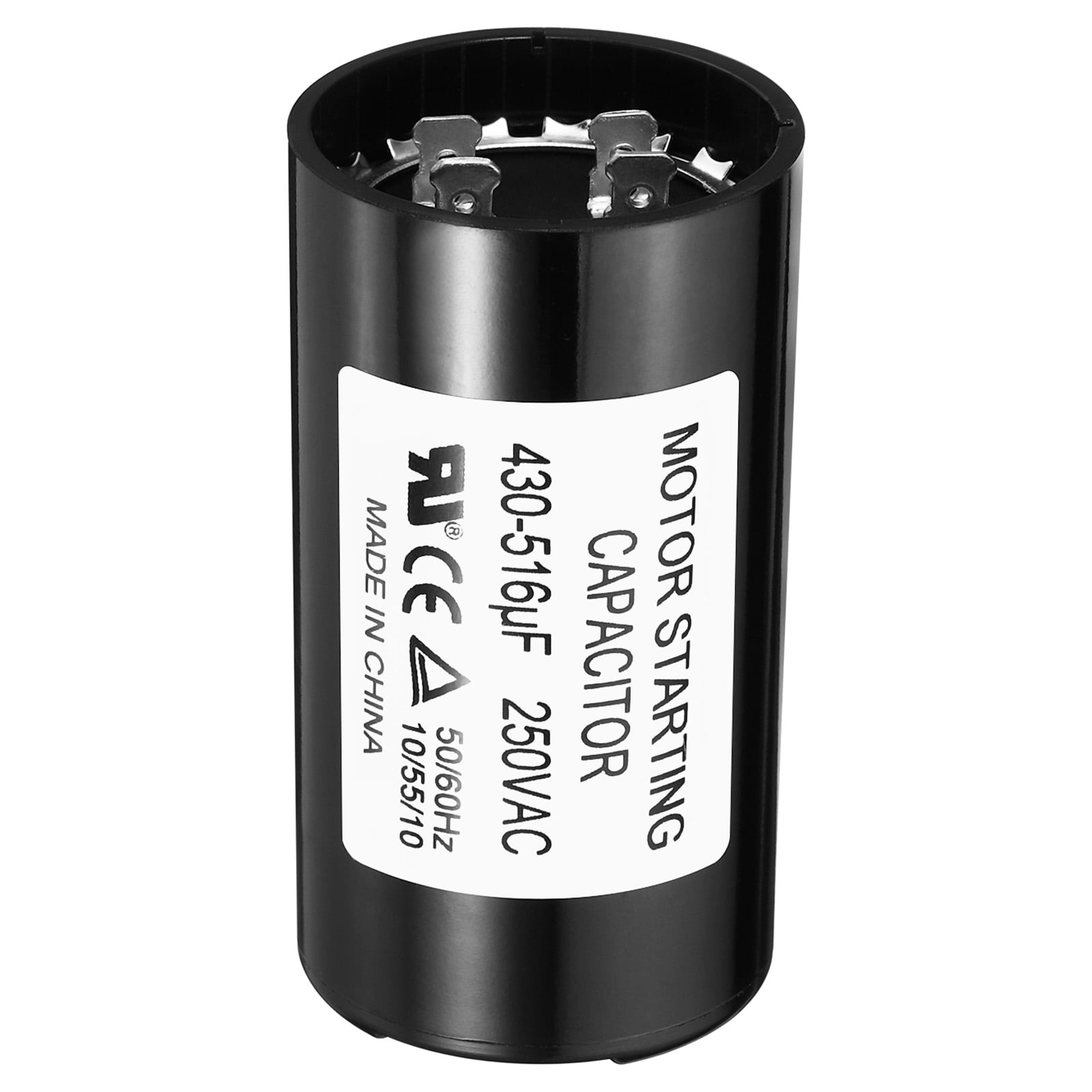 Uxcell Motor Start Capacitor 430-516uF/Mfd 250V 50/60Hz CD60 Run ...