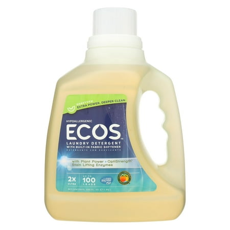Earth Friendly Laundry Detergent - Ecos - Honeydew - Case Of 4 - 100 Fl ...