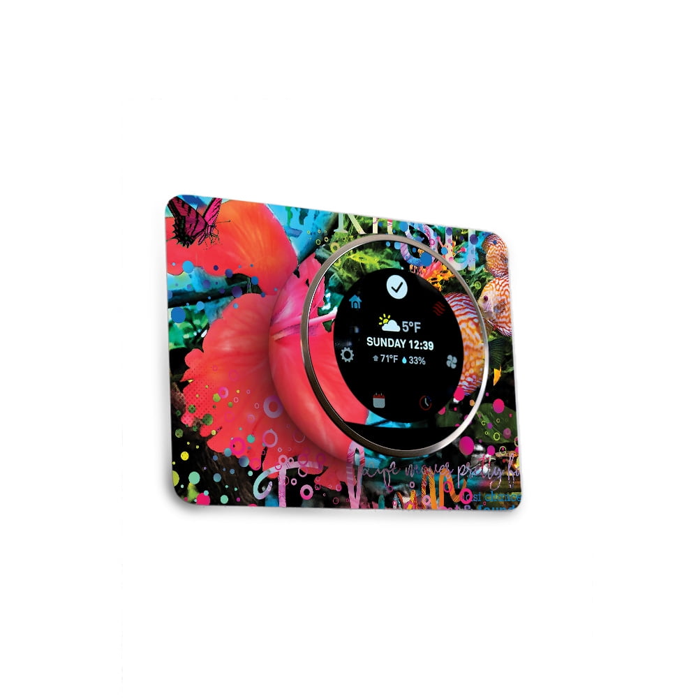Skin Decal Wrap Compatible With Nest Thermostat Sticker Design Trippy ...