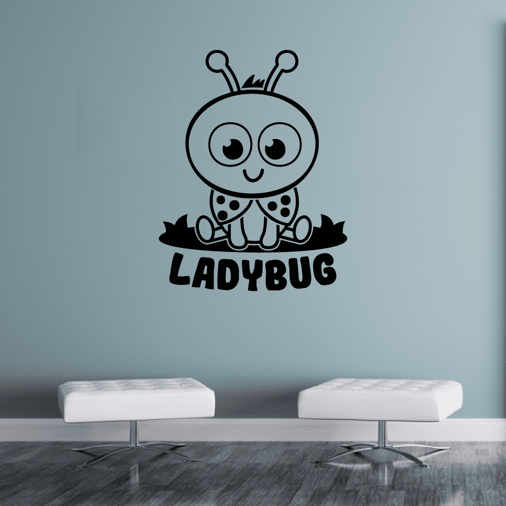 Big Eyes Little Ladybug Ladybugs Lady Bug Bugs Cute Animal Insect Vinyl ...