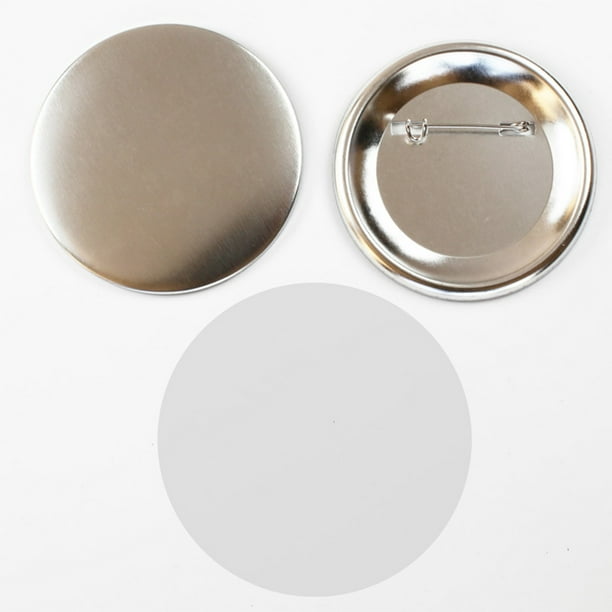 Techtongda 3" 75mm Pin Back Button Parts Round Button Parts Metal ...