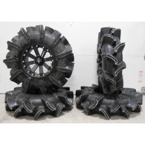 MSA Black Diesel 18" UTV Wheels 34" Terminator Tires Polaris RZR XP ...