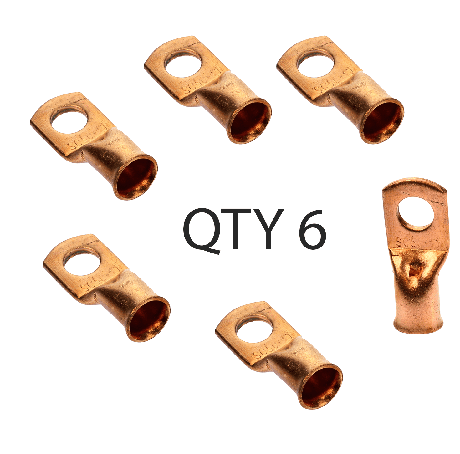 3/8 Ring Terminals Pack 8 AWG Copper Ring Terminal Connectors - 3/8 ...