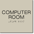 Computer Room Sign-Taupe / Black (1 Unit) - Walmart.com