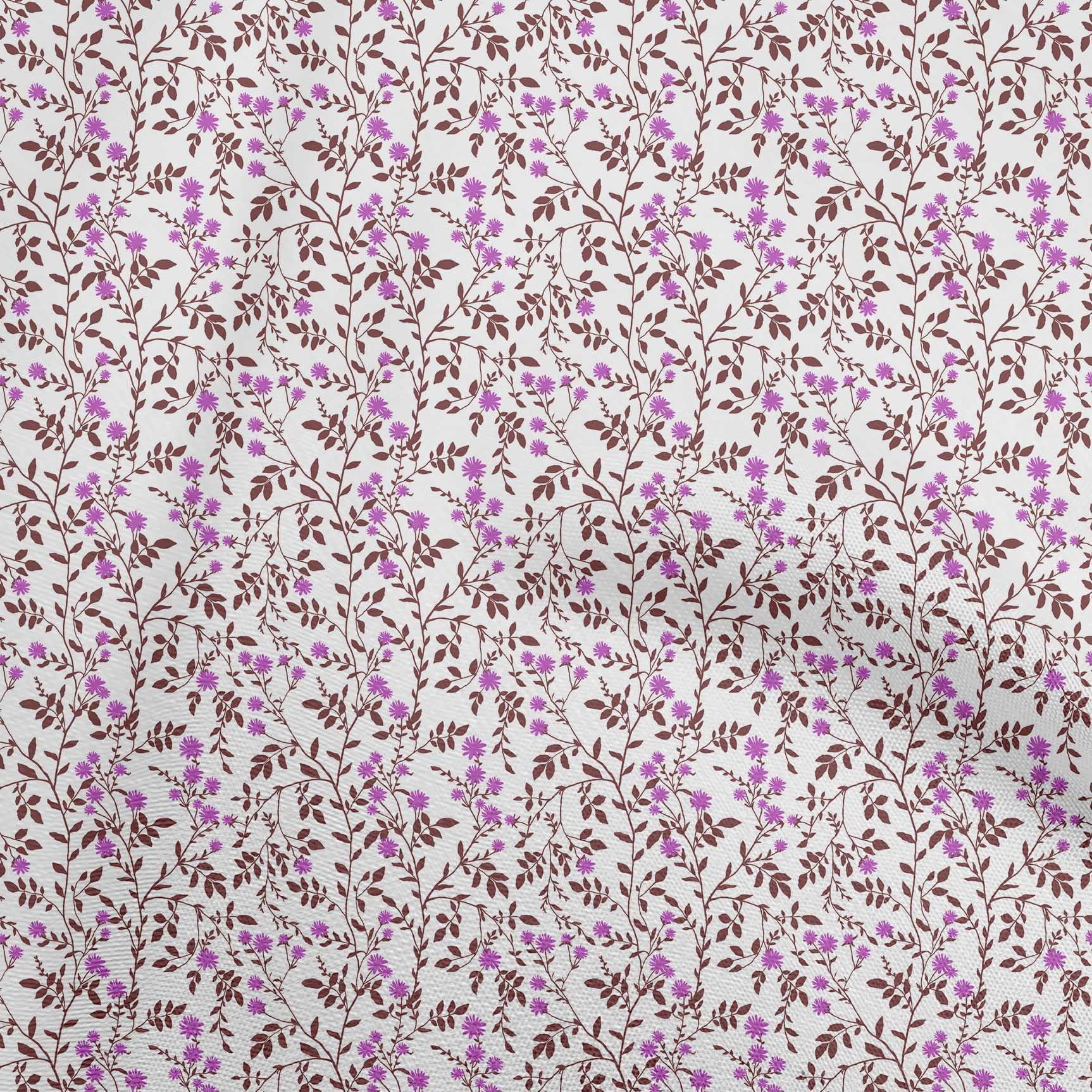 oneOone Viscose Chiffon Red Fabric Floral Sewing Craft Projects Fabric ...