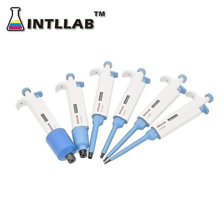Intllab Micropipette Gun Lab Single Channel Pipette Adjustable Volume ...