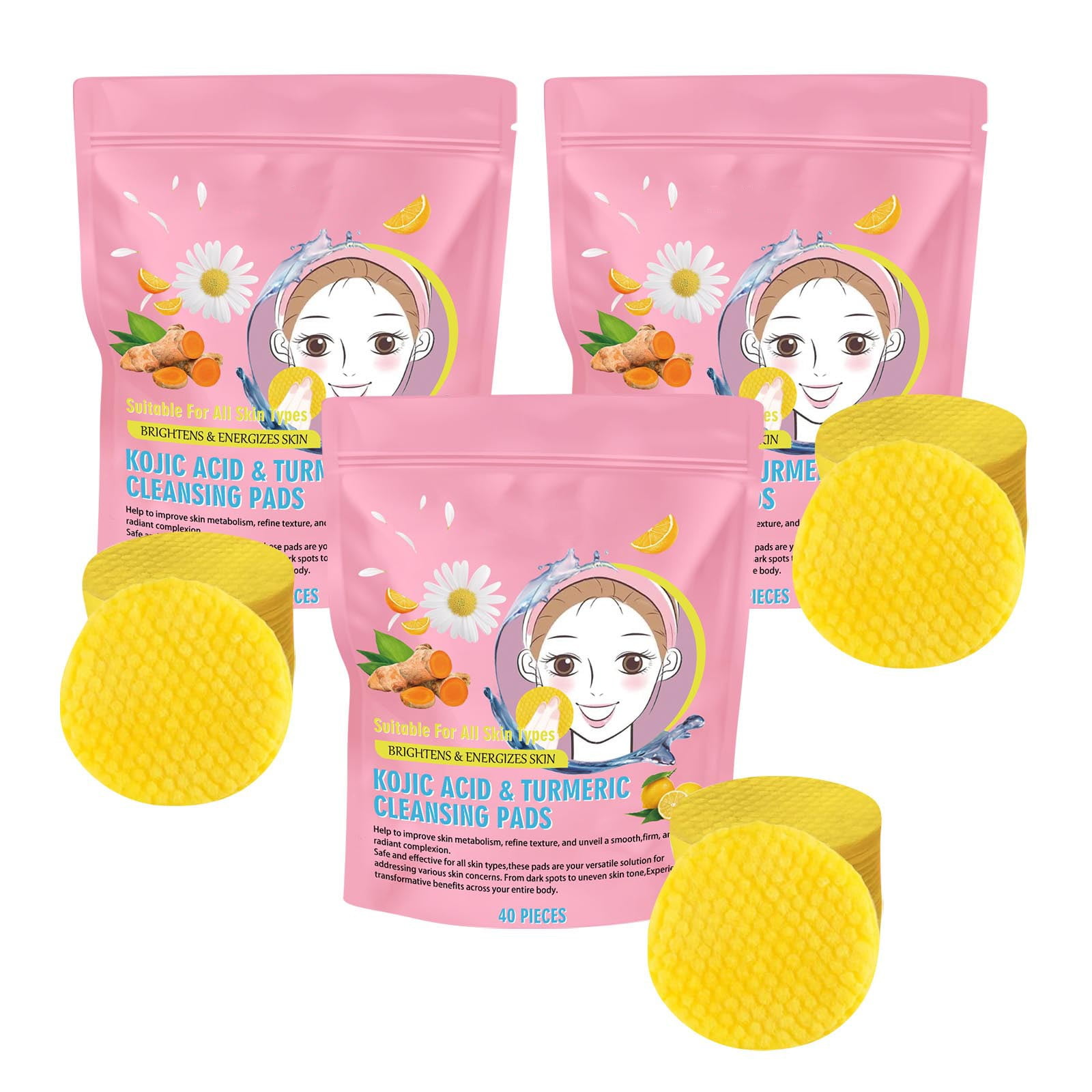 Click here for Linmoua Turmeric & Kojic Acid Cleansing Pads turme... prices