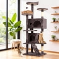 54 Inch Cat Tree, Multi-Level Cat Tower with Condo, Perches, Sisal ...