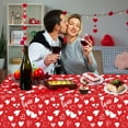 4 Pack Valentine's Day Tablecloth Valentine's Day Love Heart Table ...