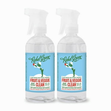 Eat Cleaner Fruit and Veggie Wash Spray, Produce Wash and Cleaner- Pack ...