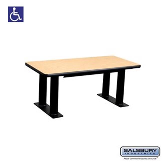 42 in. Designer Wood ADA Locker Bench, Maple - Walmart.com