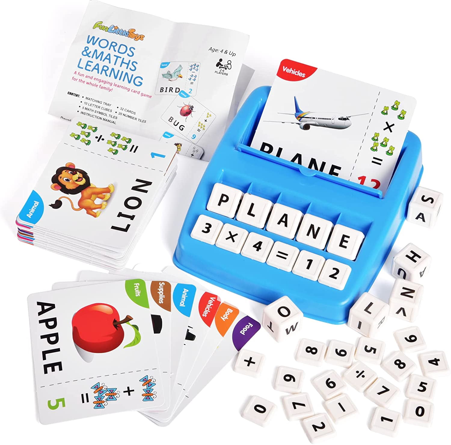 Buy Fun Little Toys Alphabet Spelling Puzzle Toys,See and Spell ...