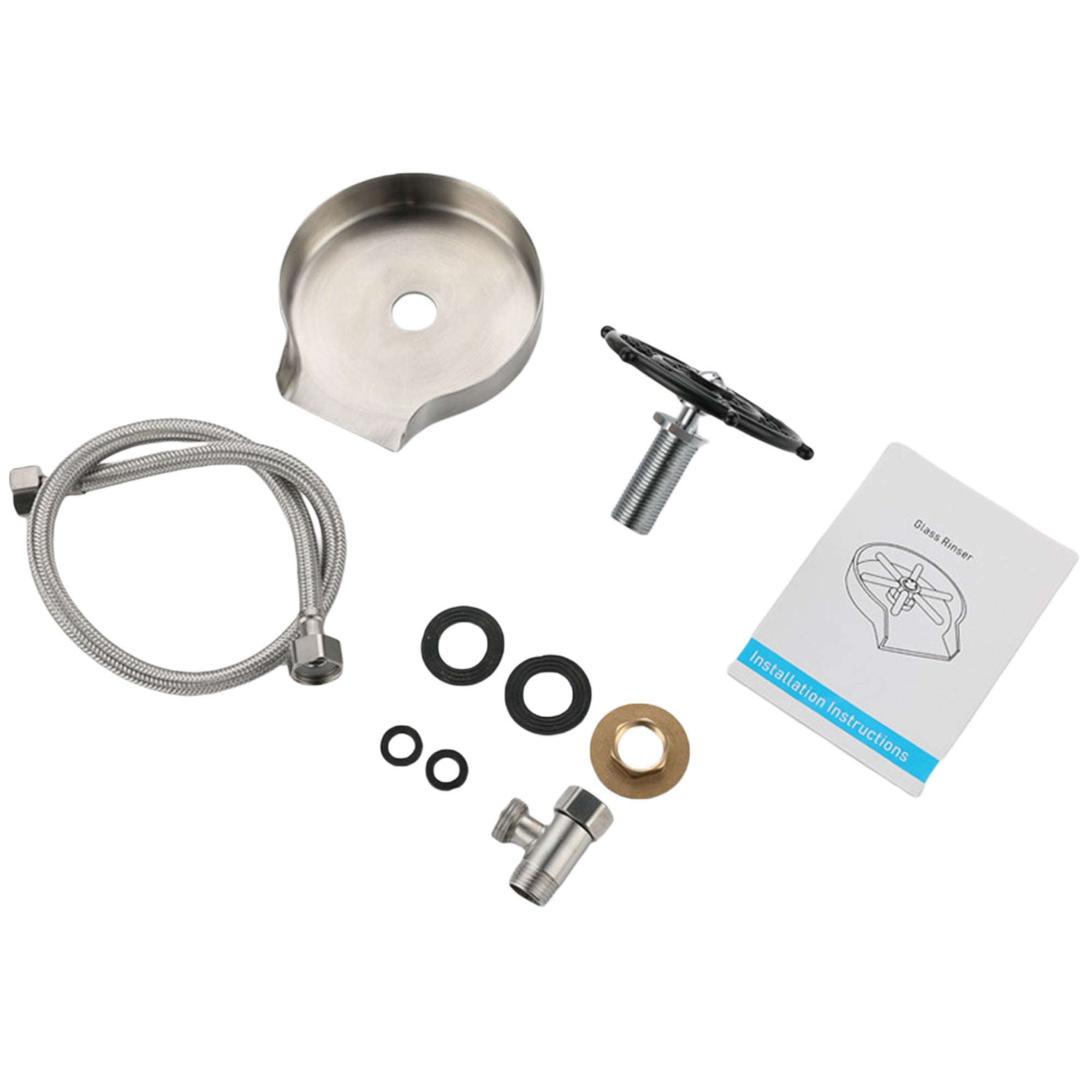 Seyurigaoka Faucet Metal Glass Rinser Cup Washer for Sink, Bar Glass ...