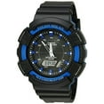 Men's Solar-Powered Combination Watch, Blue Accents - Walmart.com