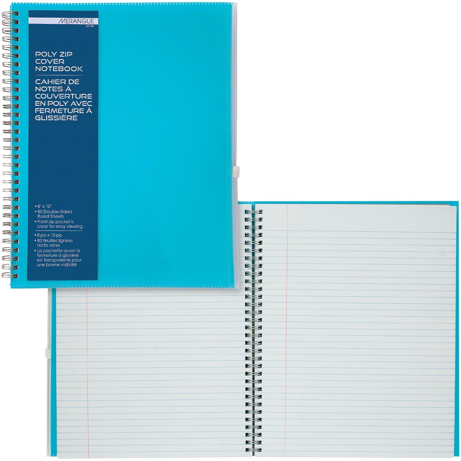 Click here for Merangue Zipper Cover Notebook  8 X 10  80 Sheets... prices