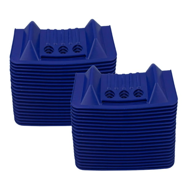 (40 Pack) 4" x 4" x 10" Blue Corner Protector V Shaped Flatbed Edge ...