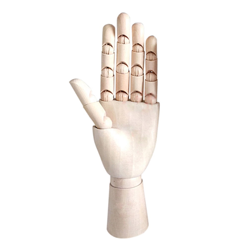 Wooden Left/Right Hand Body Artist Model Jointed Articulated Wood ...