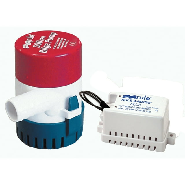 Itt Rule Industries 25-40A Rule Pump Bilge 500Gph W/Switch - Walmart.com