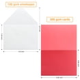 5x7 Inch Blank Folded Greeting Note Cards and Envelopes, 60 Pack ...