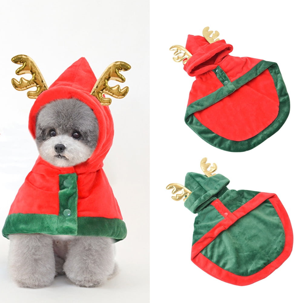 D-GROEE Winter Pet Cape New Year Cat Dog Clothes Cat Dog Costume Cat ...
