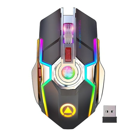 Computer Wireless Mouse,color Backlight Games Light Up Rgb Pc Mice ...