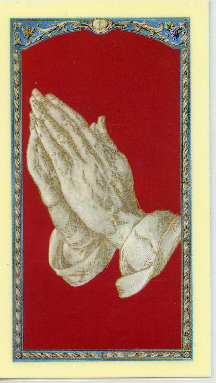 The Beautiful Hands Of A Priest holy card - laminated - Pack of 25 ...